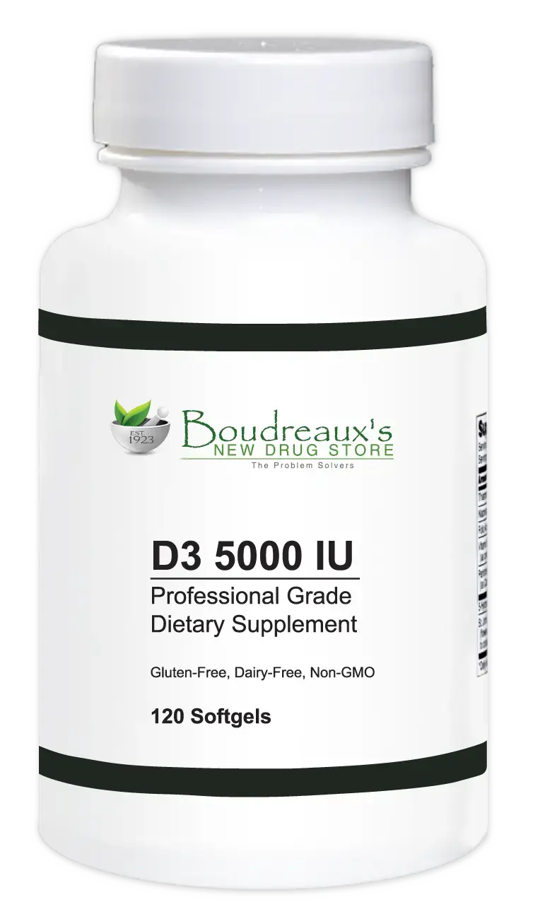 D3 5000 IU - Boudreaux's New Drug Store
