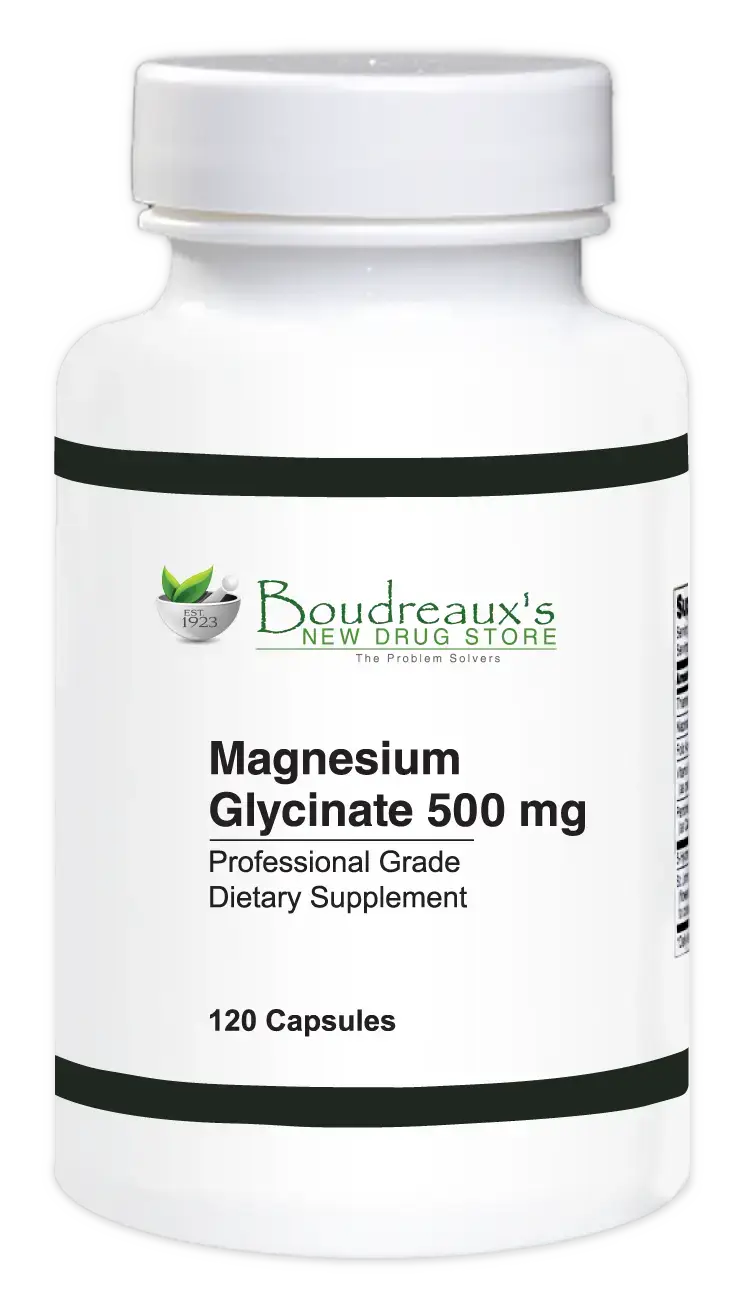 Magnesium Glycinate 500 mg - Boudreaux's New Drug Store